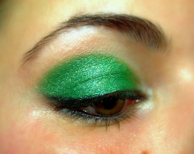 Sparkling Emerald Green Eye Shadow Natural Mineral - Etsy