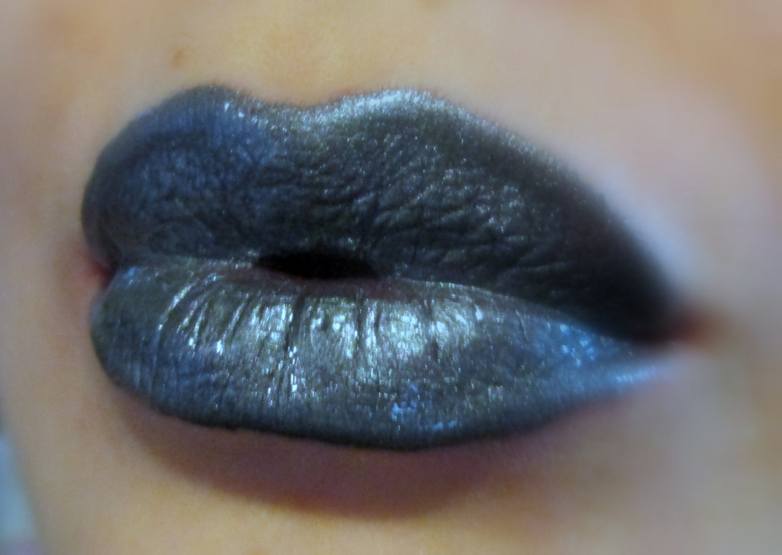 Thunderstorm Metallic Grey / Dark Silver Lip Gloss Vegan - Etsy