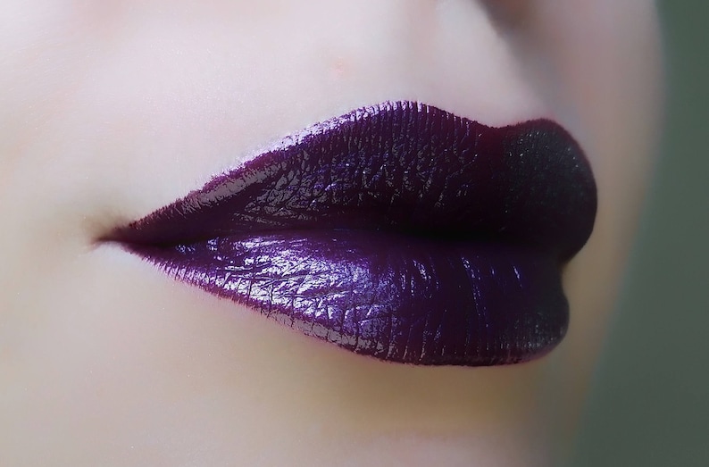 Lilith Dark Purple Creamy Lipstick Natural Gluten Free - Etsy