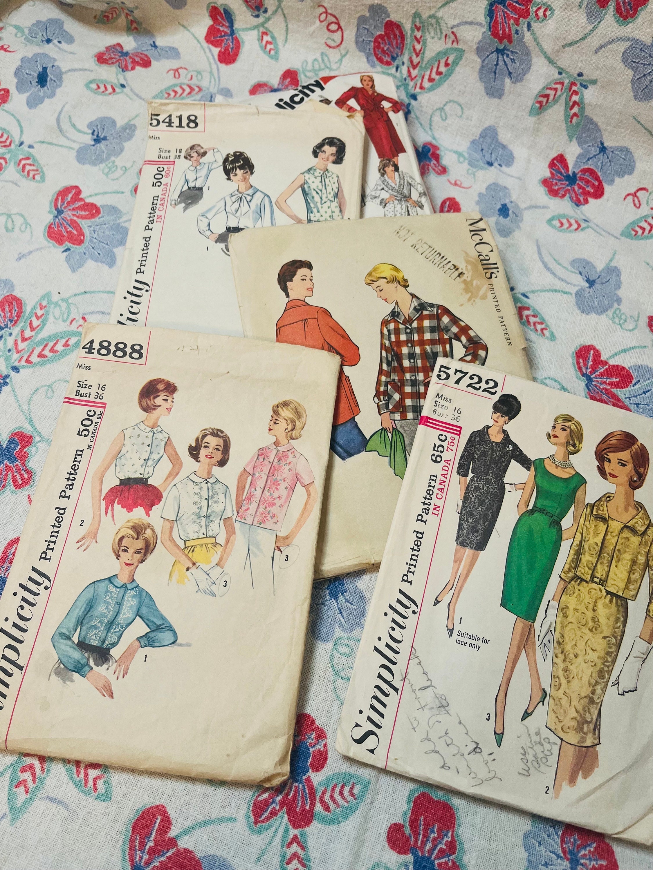 Vintage Miss Patterns Sizes 18 20 - Etsy