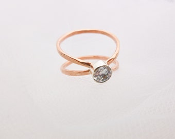 Tube set ring | Etsy