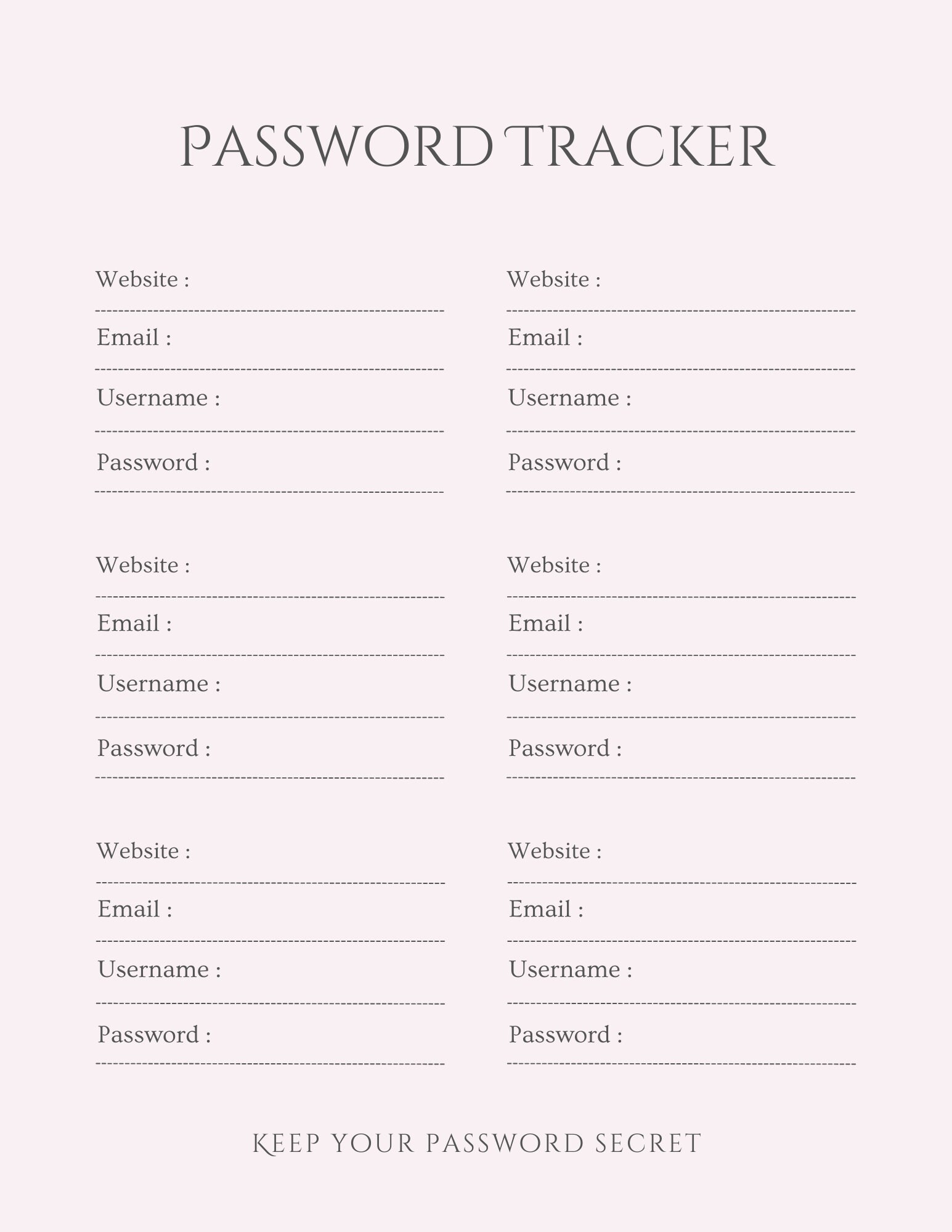 Undated Weekly Planner Printable Columns Monthly Planner - Etsy