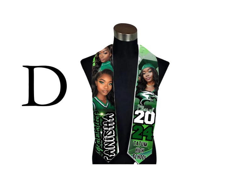 Graduation Stole Mock up for Use With Editable Stole Template Grad ...