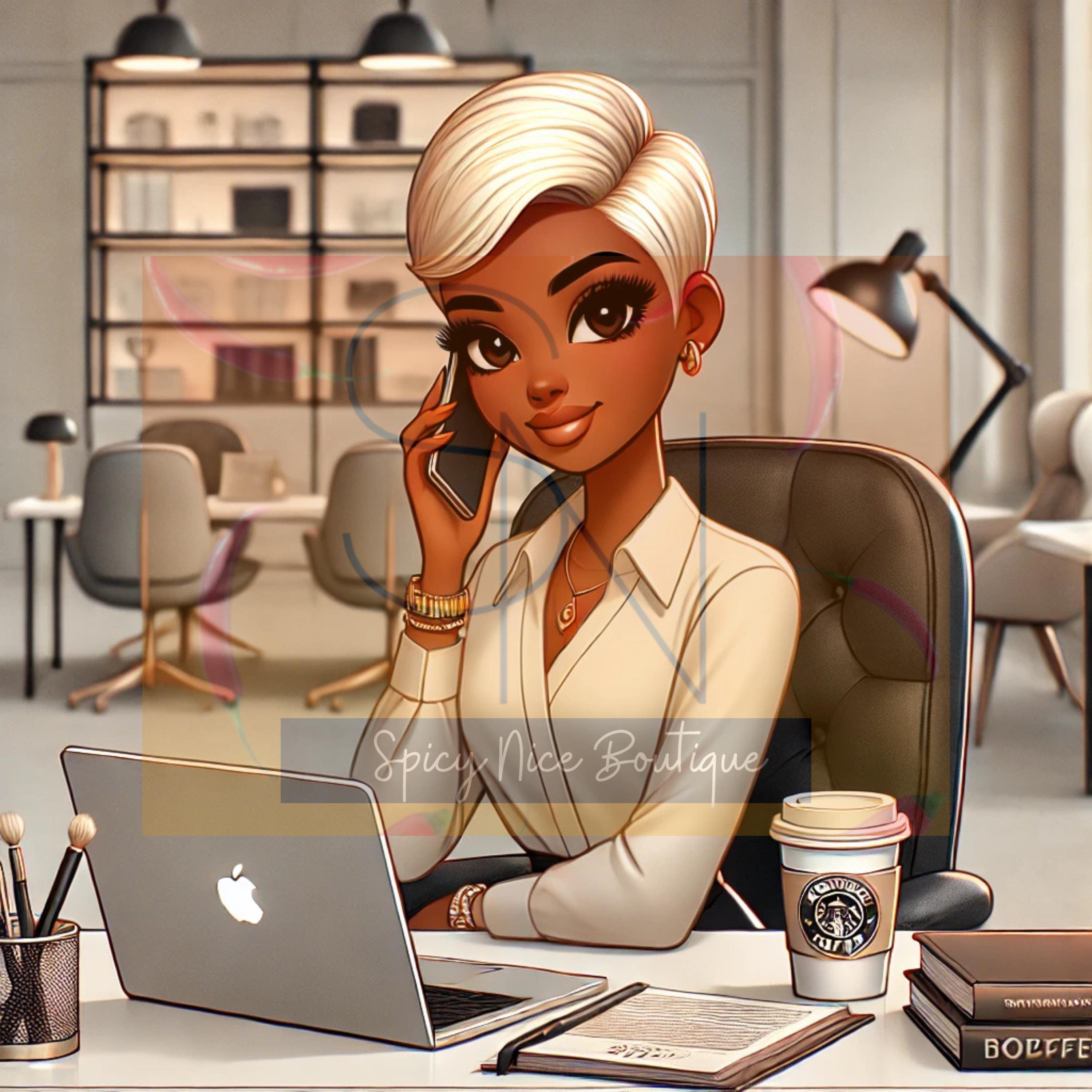 Women Sitting at a Computer Images Png Designs for Crafters and ...