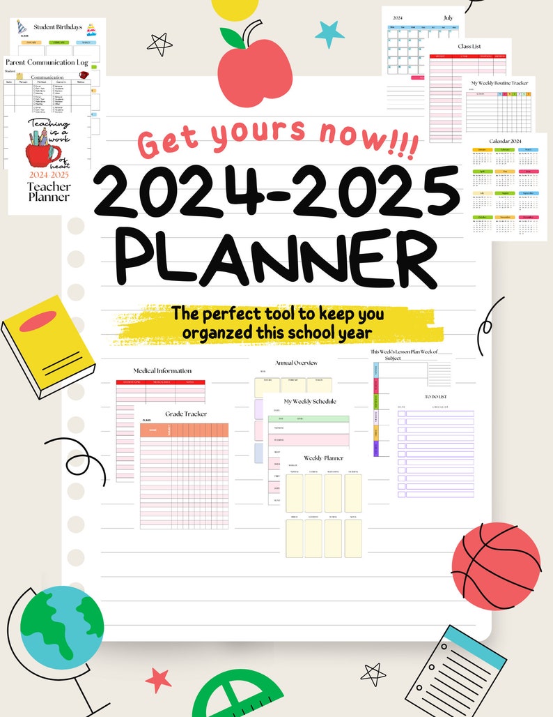 2024-2025 Ultimate Teacher Planner, Planner for Teachers, School Year ...
