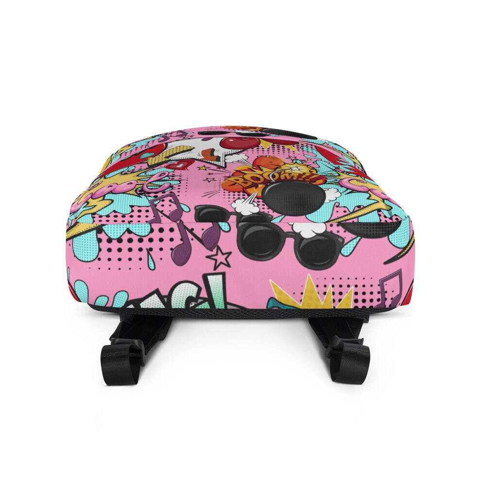 Pink Pop Art Backpack, Back to School, Laptop Bag - Etsy