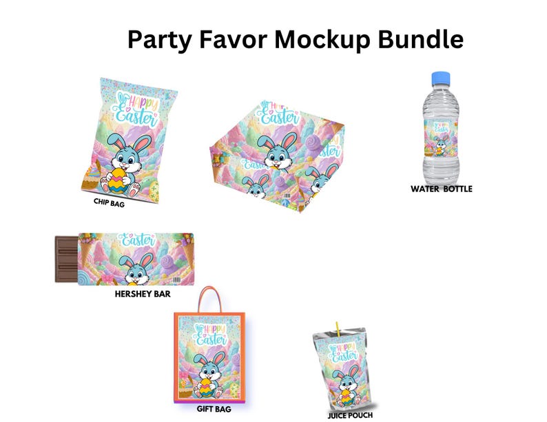 Easter Party Favor Bundle: Treat Wrappers Complete Celebration ...