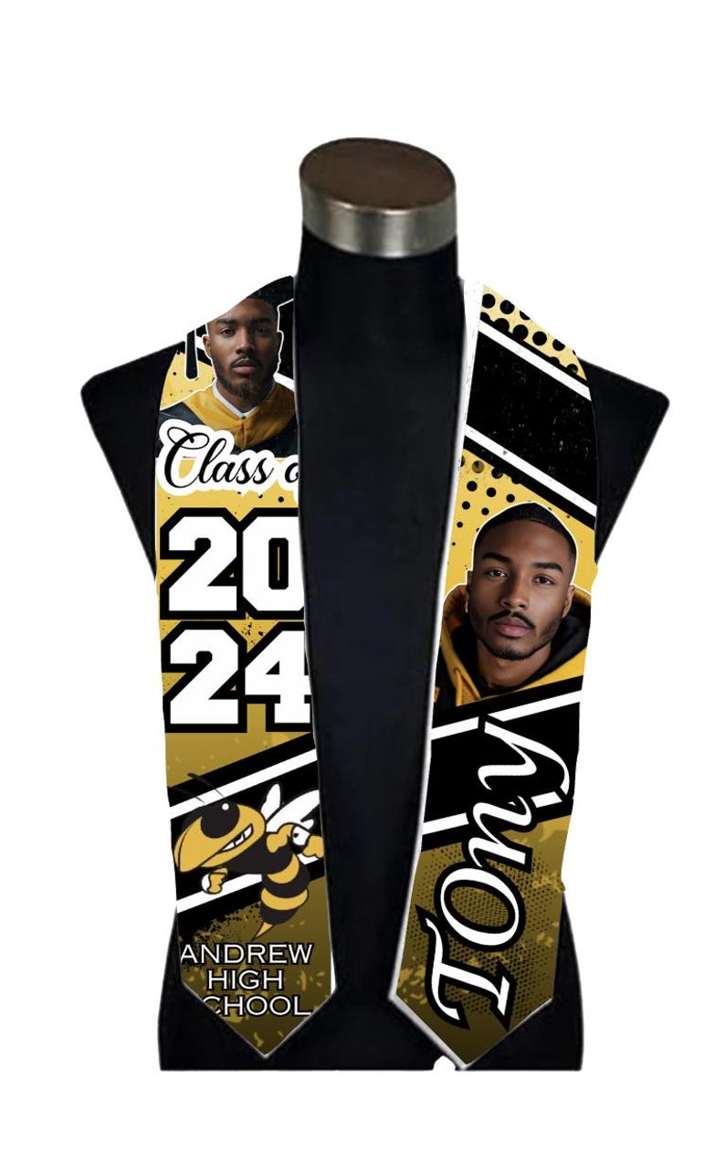 Graduation Stole Mock up for Use With Editable Stole Template Grad ...