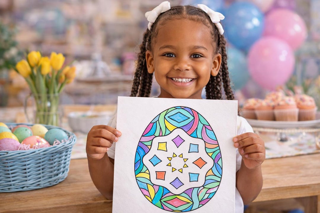 Easter Egg Coloring Pages | Mandala Spring Activity Sheets (digital ...