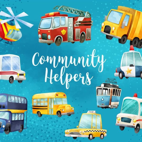 Community Helpers Clipart - Etsy