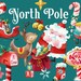 North Pole Christmas Clipart Illustration - Watercolor - Santa ...