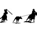 Horse Trailer horse Team Roping Decal-vinyl Wall Art Rodeo-team Roping ...