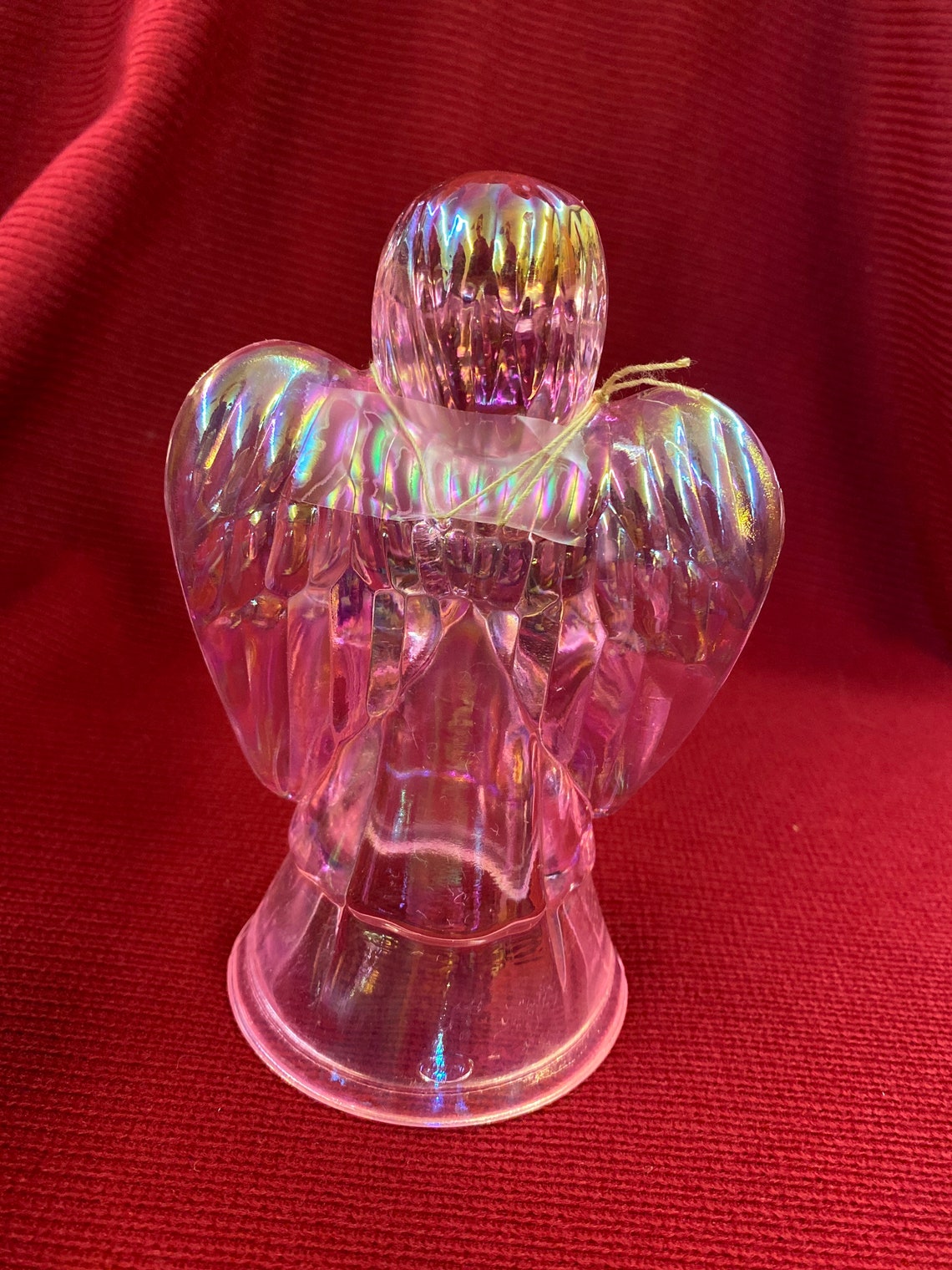 Fenton rose pink iridescent angel 174 | Etsy