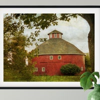 Red Barn Fall Scene - Etsy