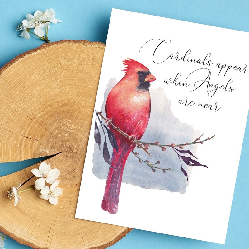 Cardinal Card - Etsy