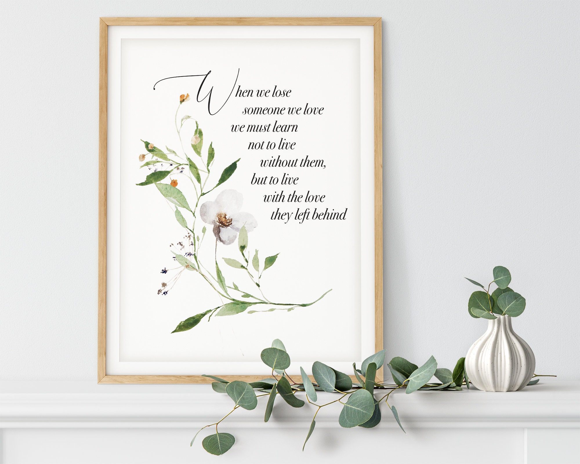 Printed unframed Image when We Lose Someone We Love We - Etsy UK