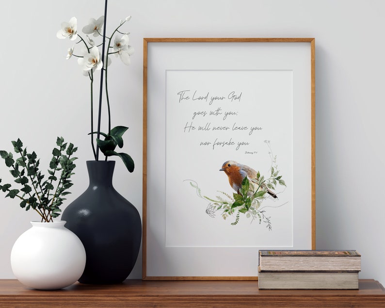 Printed unframed Image the Lord Your God Goes With - Etsy