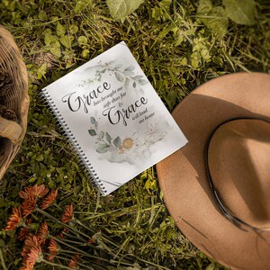 Spiral Ruled Notebook Featuring Amazing Grace Lyrics. Approx. 6"x8 ...