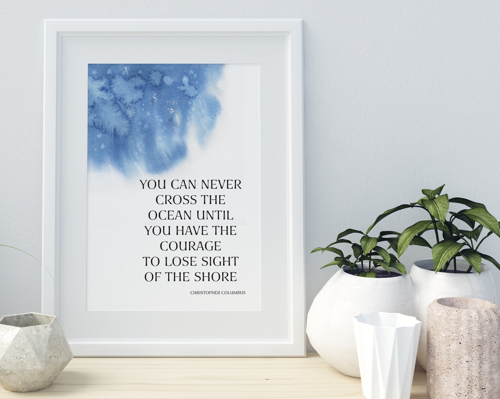 You can never cross the ocean unless you have the courage to | Etsy