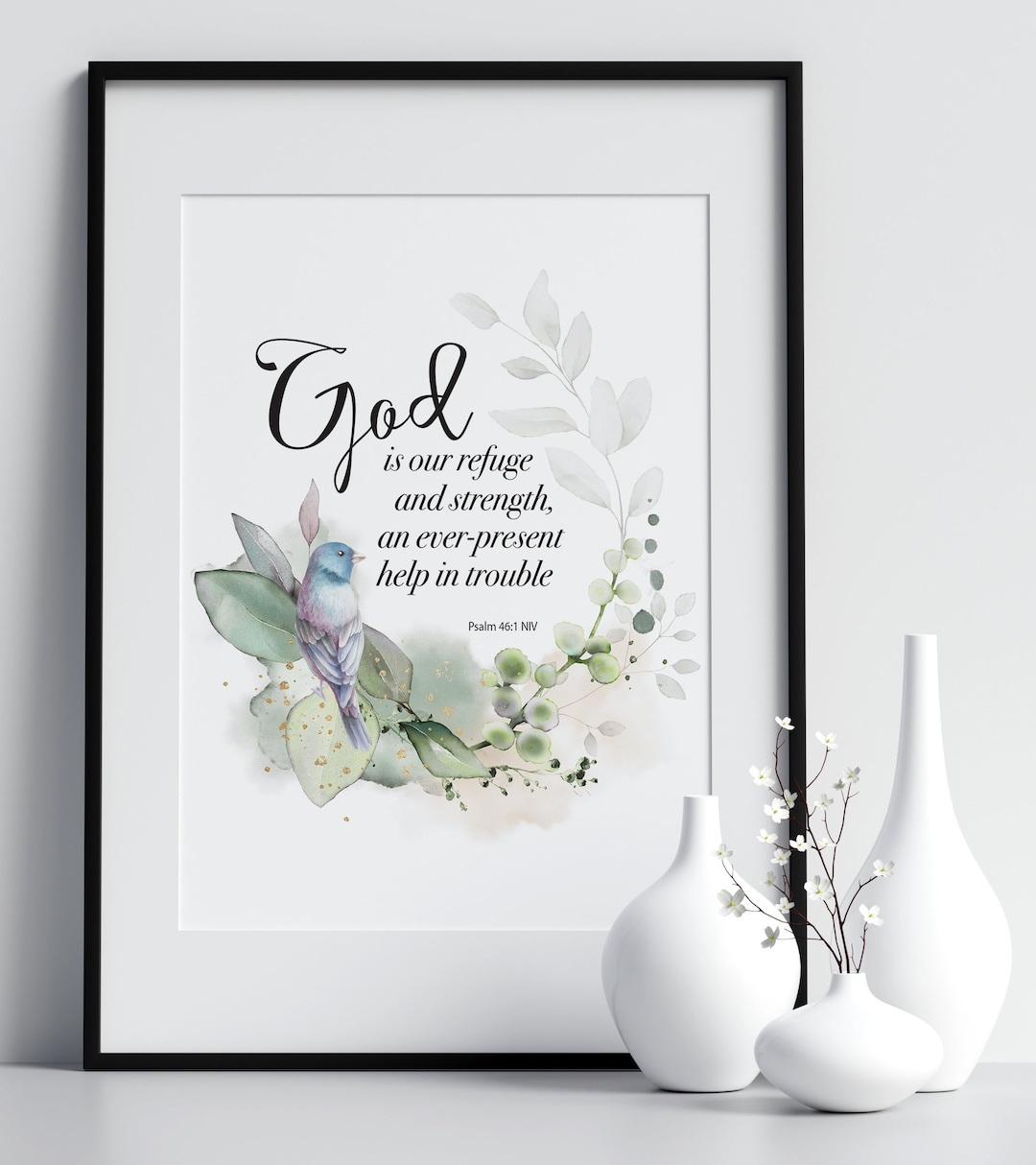 Digital Download "god is Our Refuge and Strength, an Ever-present Help ...