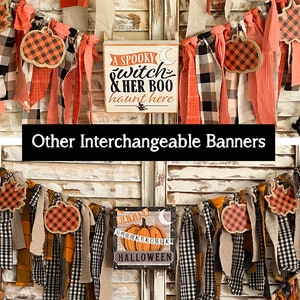 Multi-season Interchangeable Fall/halloween Harvest Thanksgiving Banner ...