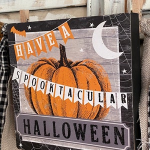 Multi-season Interchangeable Fall/halloween Harvest Thanksgiving Banner ...