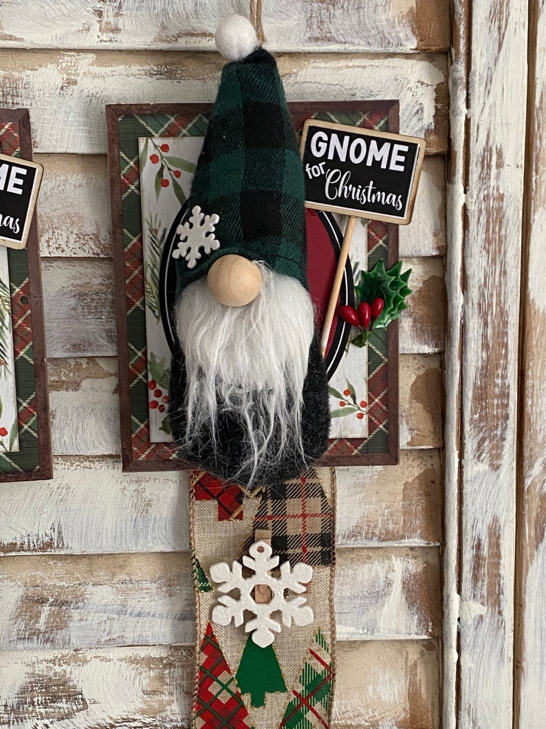 Gnome for Christmas Space Saving Magnetized Holiday Christmas Card ...
