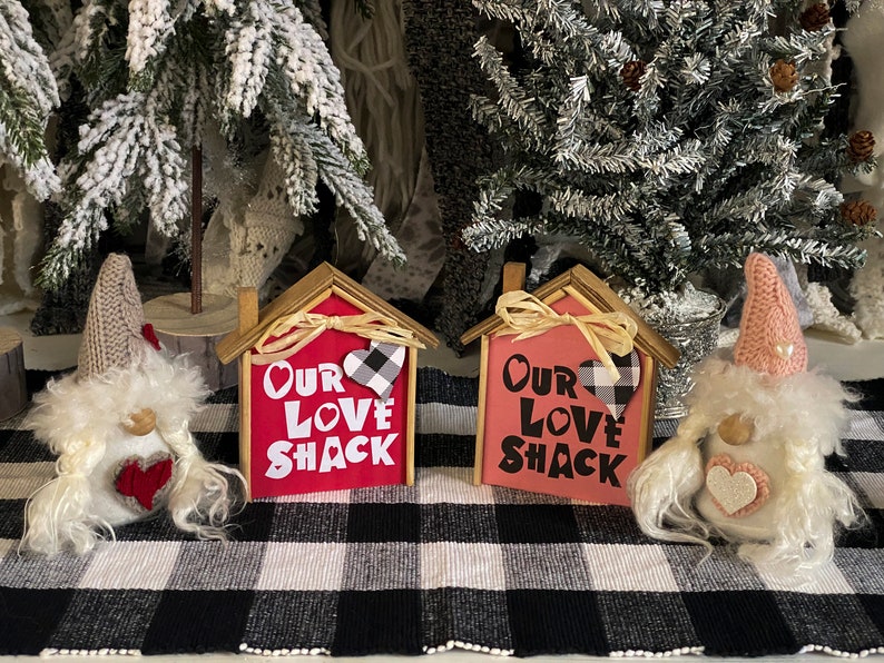 Our Love Shack & Gnome Girl Bundle Valentine's Day Tiered - Etsy