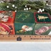Retro Kitschy Christmas Red Green Mid-century Vintage Image Wooden ...