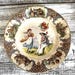 Vintage French Country Plate Set of 3/sarreguemines U and Cie Nations ...