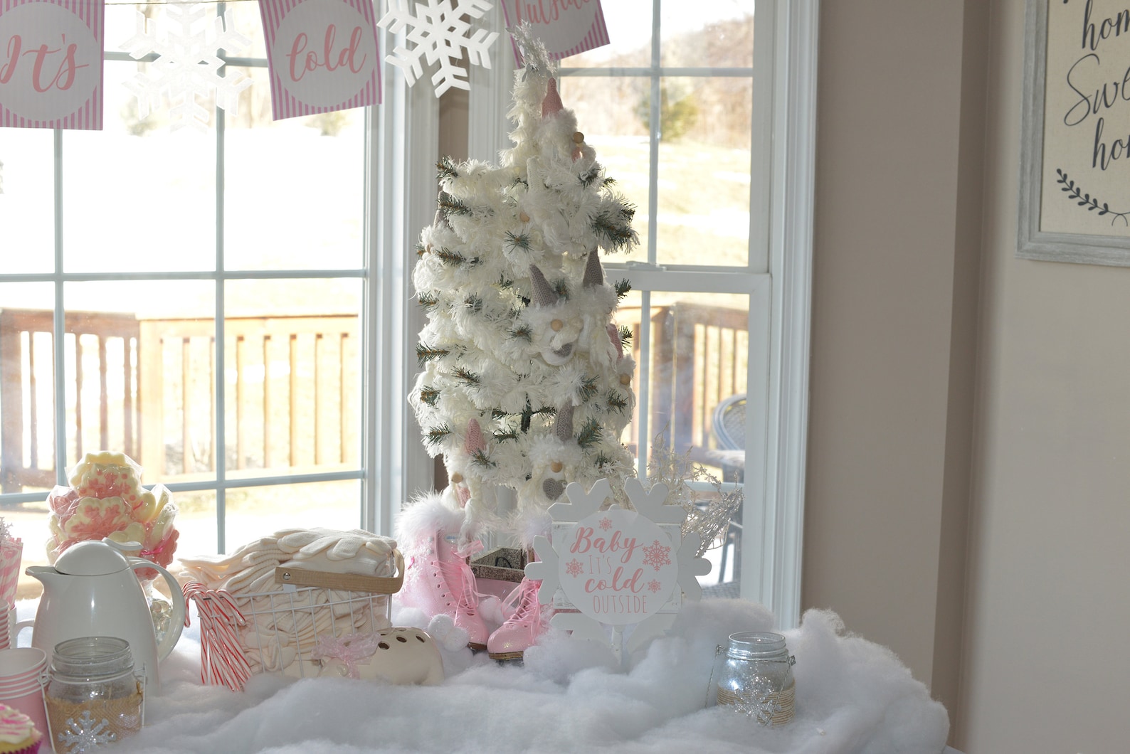 Baby Girl It's Cold Outside Baby Girl Pink Ice Skate - Etsy