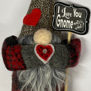 Valentine's Day Self Standing Gnome Tiered Tray Decoration/ You're My ...