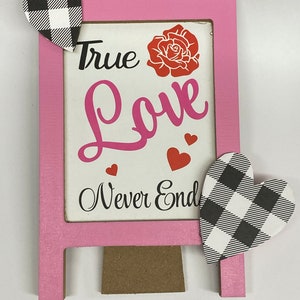 Valentine's Day Tiered Tray Decoration Sandwich Billboard LOVE Signs ...