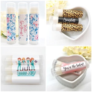 50 Custom Lip Balm Labels Custom Chapstick Labels Wholesale Lip Balm ...