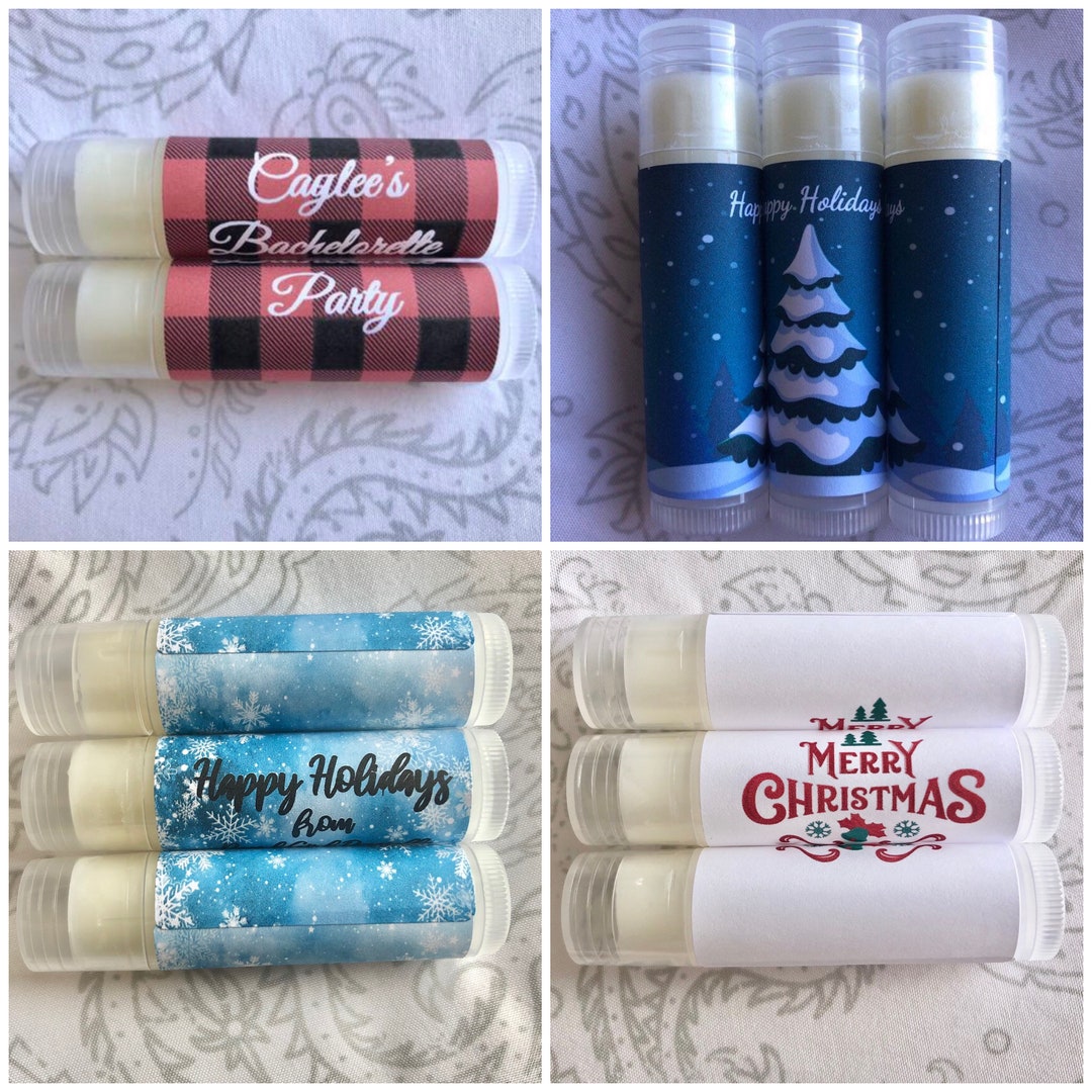 Christmas Lip Balm Custom Christmas Gifts Stocking Stuffers Coworker ...