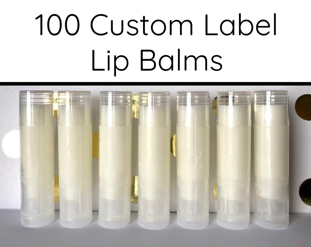 100 Custom Lip Balm Labels Custom Chapstick Labels Wholesale Lip Balm ...