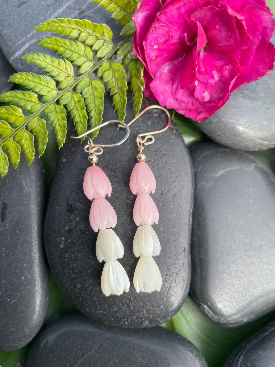 Blush Pink and Mother of Pearl Pikake Blossoms - Etsy
