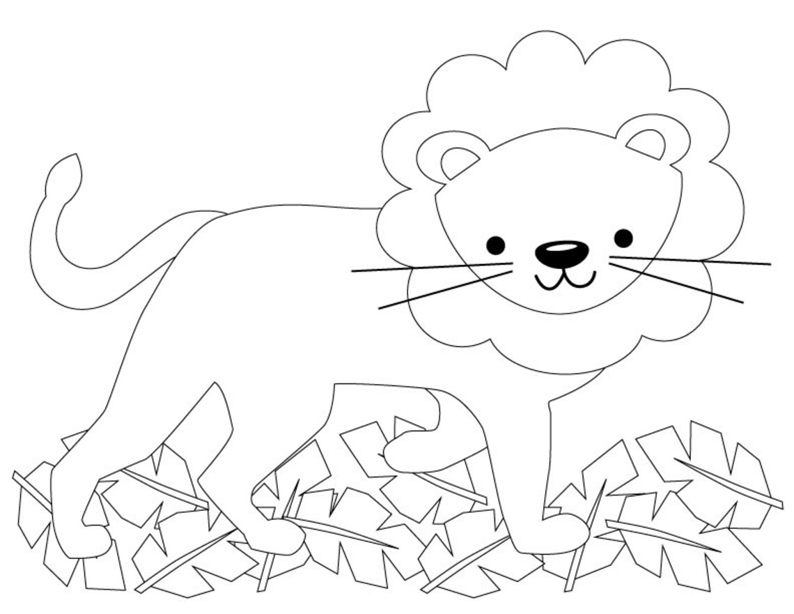 Lion GAME Pin the Tail on the Lion Birthday Party Game & Free | Etsy Canada