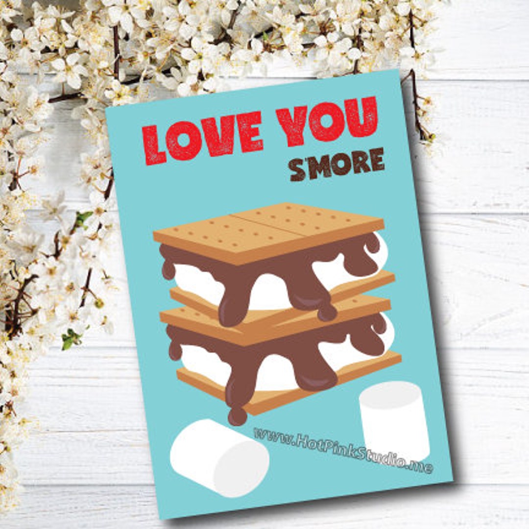 Love You Smore Card Fathers Day Card, Anniversary Card for Your Love or ...