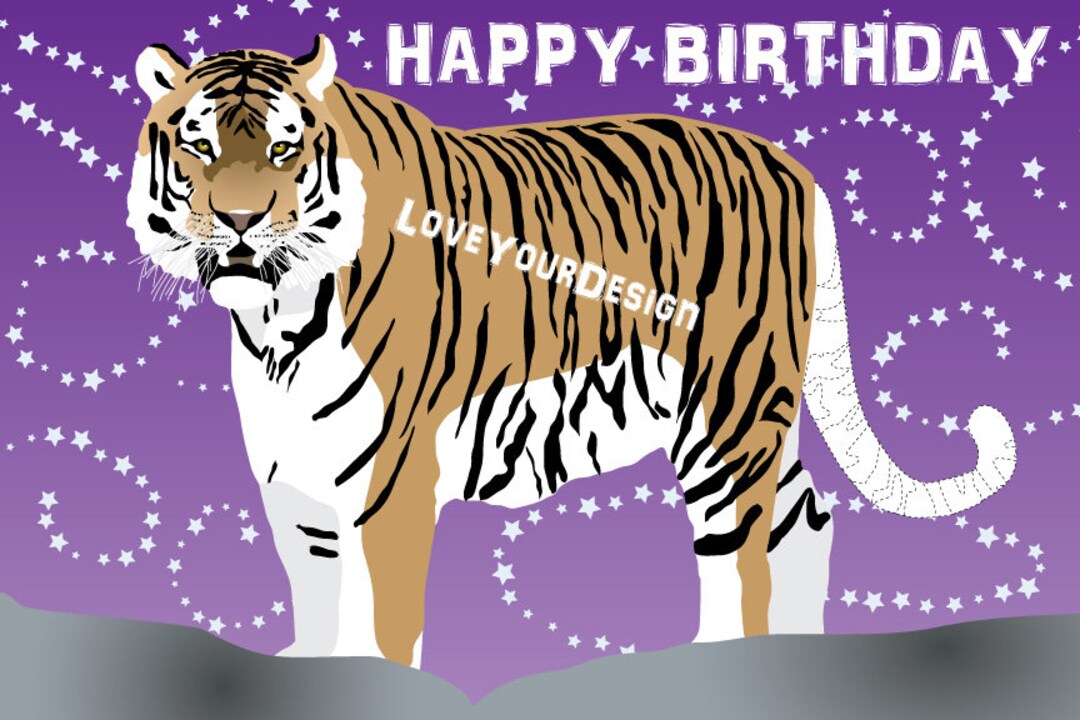 Wild Tiger GAME Pin the Tail on the Tiger Birthday Game & - Etsy