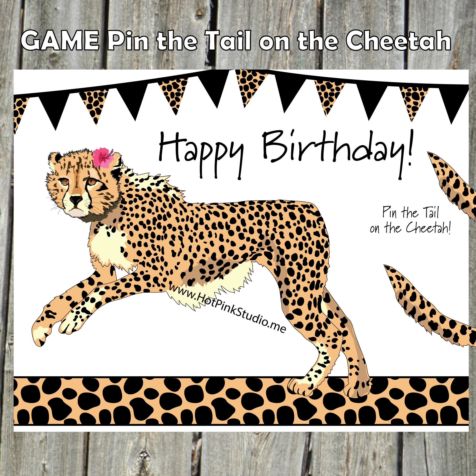 Happy Birthday Cheetah Print