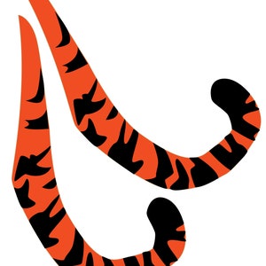 Bengal TIGER GAME Pin the Tail on the Tiger Birthday Game Digital Jpeg ...