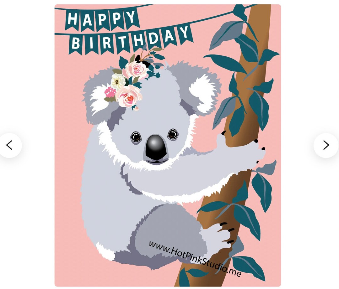Koala GAME Pin the Tail on the Koala Birthday Party Game & Free Koala ...