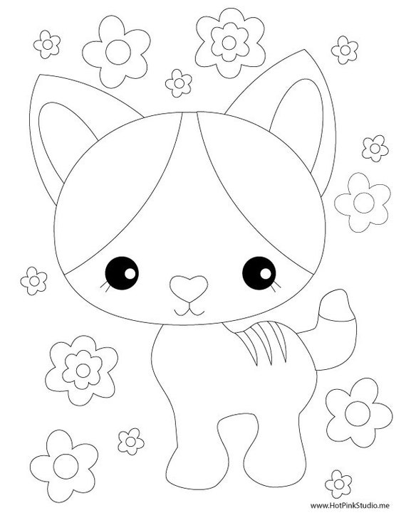 Cat Coloring Games Pages