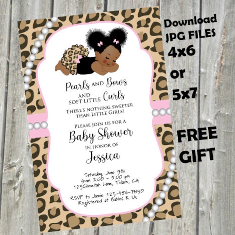 Leopard Print Invitations - Etsy