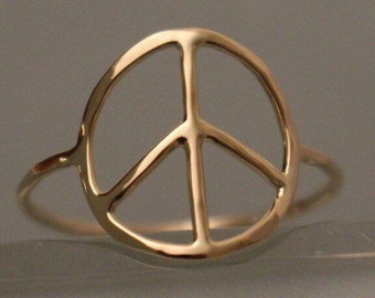 Peace ring | Etsy