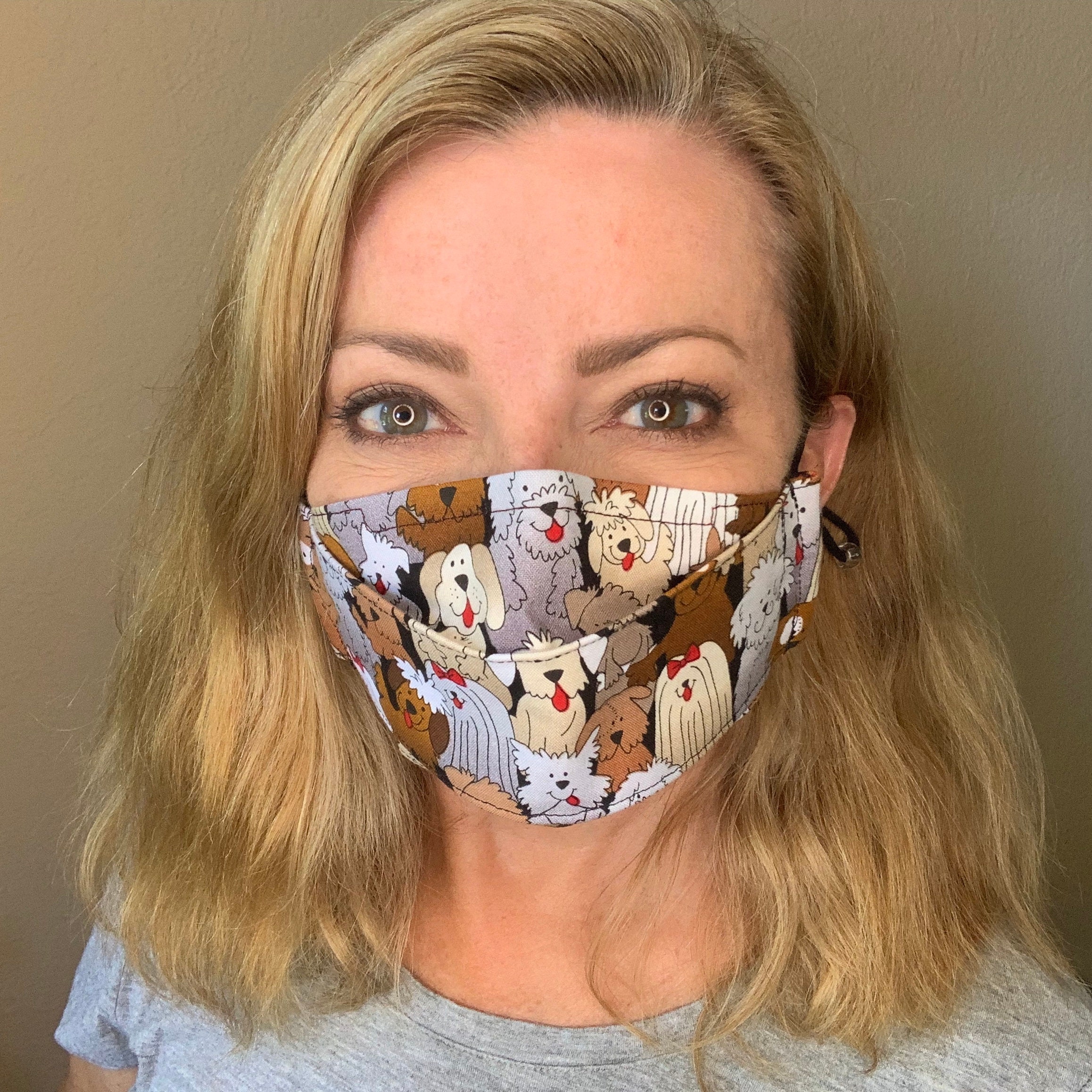 3D FACE MASKS Adult 3D Face Mask 3 Layer 100% Cotton Fabric | Etsy