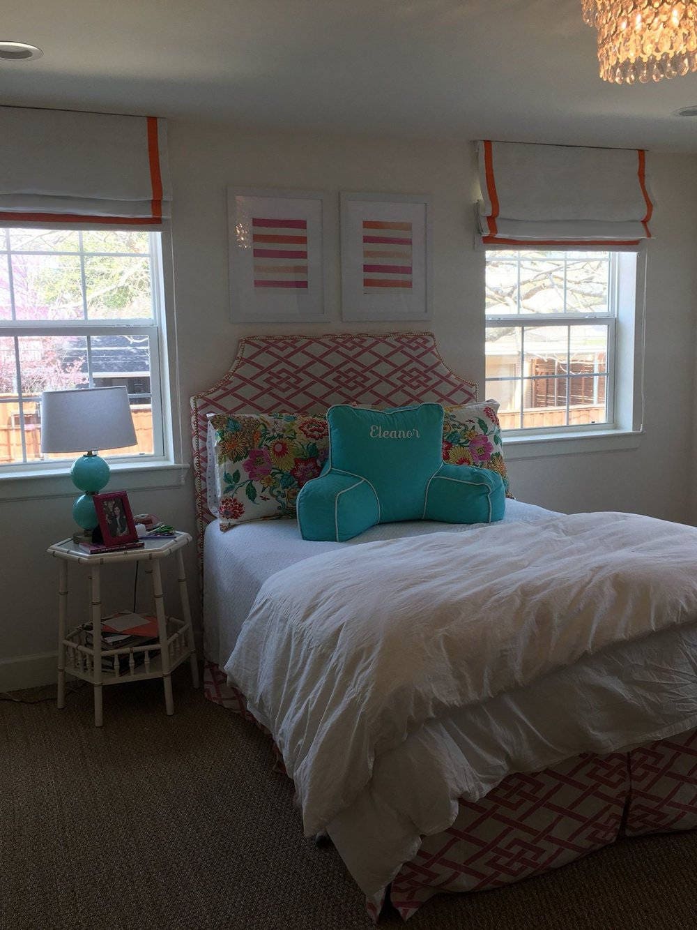 Custom Roman Shade With Ribbon Trim Ribbon Trim Blinds You | Etsy