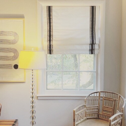 Custom Roman Shades With Ribbon Trim Banding Made to Order - Etsy