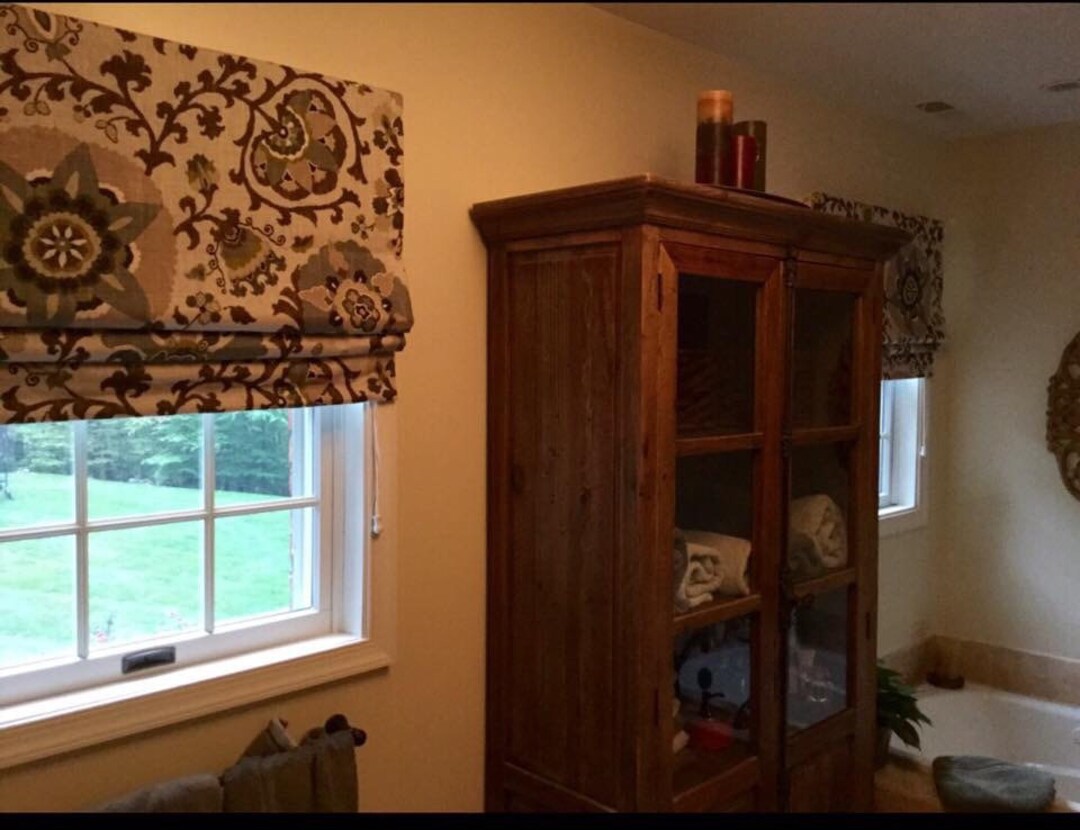 Blue Roman Shades, Grey Roman Shade, Any Color at All- You Provide the ...